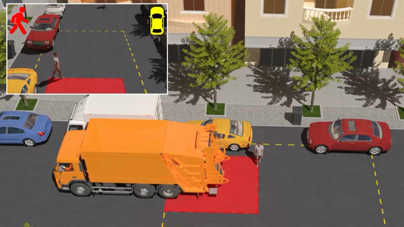 UN ECE R158 Rückfahrassistenzsystem Abfallsammelfahrzeuge